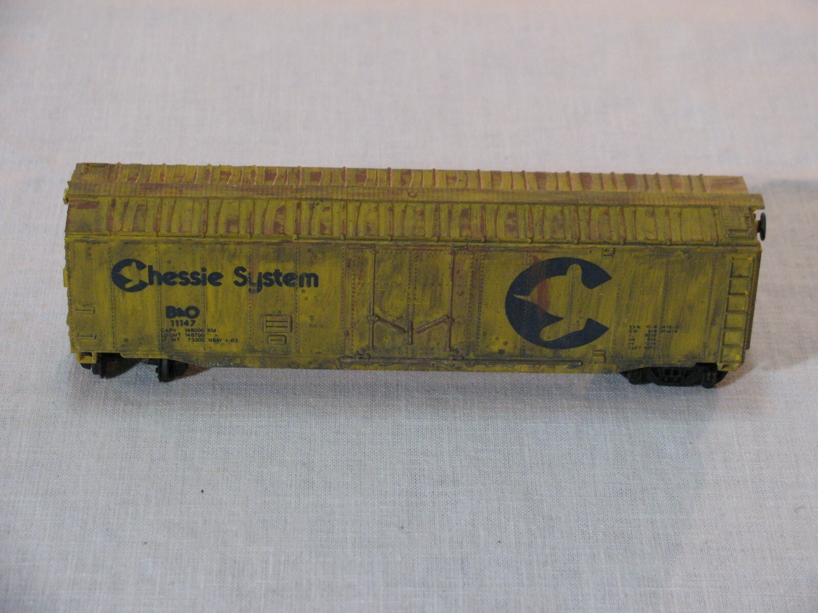 Vtg Bachmann HO Scale Plug Door Box Car, Chessie System (B&O) #11147 ...