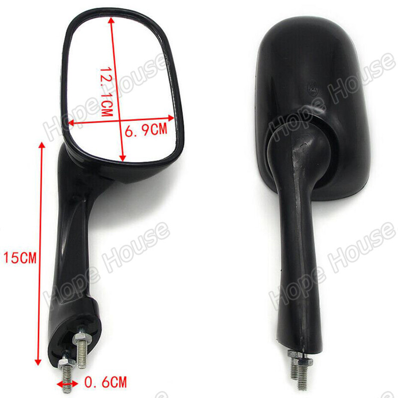 Pair Rear View Mirrors for Honda CBR250 MC19 MC22 CBR400 NC29 NC23 1986 ...