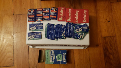 45 VINTAGE ANTIQUE SAFETY RAZOR BLADES "MIXED LOT" Rexall Marlin ...