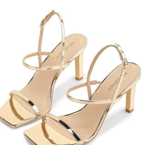 Modatope gold Open Toe Sandle Size 9 | eBay