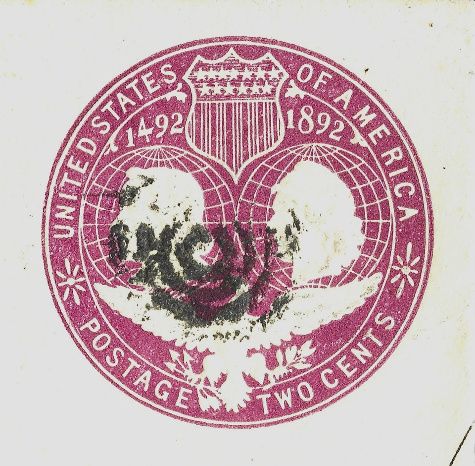 #U349 Red Violet Columbian. Sent from PRE-STATEHOOD ARIZONA TERRITORY ...