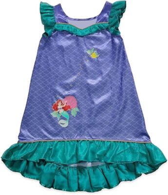 Disney Ariel Sleep Gown for Girls – The Little Mermaid, Size 3, 4, 5/6 ...