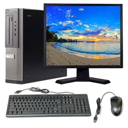 Dell i5 Desktop Computer PC Intel Core 16GB RAM 500GB HD 19" LCD ...