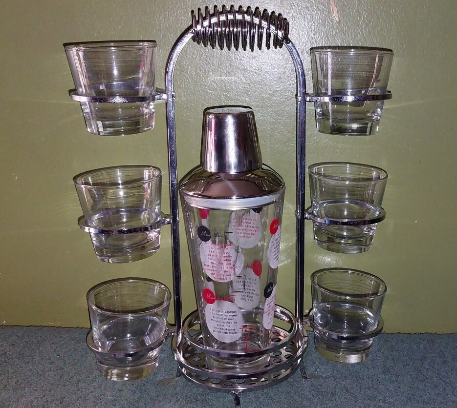 Vintage Martini Shaker Set Vintage Style 'Tommy Bahama Luau Lounge'