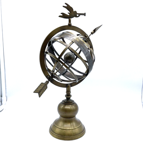 Armillary Sphere Brass 33CM Nautical Globe Earth Zodiac Horoscope ...