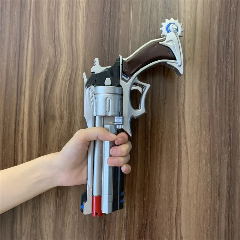 Overwatch Cole Cassidy Revolver Rubber Gun Cosplay Weapon Replica Toy ...