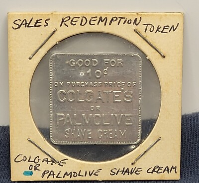 Vintage Colgate Palmolive Peet Shave Cream Sales Token Advertising Ten ...