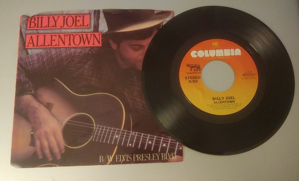 BILLY JOEL - ALLENTOWN / ELVIS PRESLEY BLVD 7" 45RPM VINYL PICTURE ...