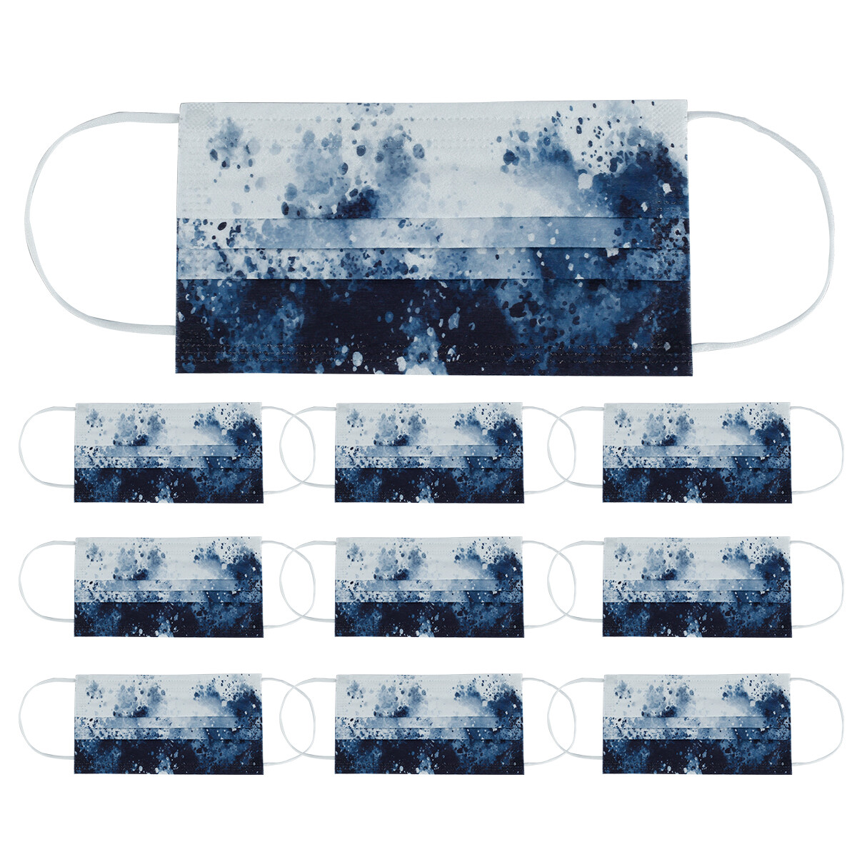 10Pcs Face Cover 3-Layer Mouth Visor Protective Starry Sky Gradient ...