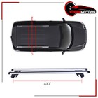 Universal 48"inch Aluminum Roof Rail Roof Rack Cross Bar Luggage ...