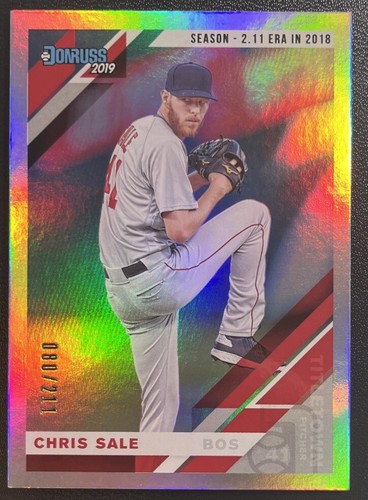 2019 Donruss #51 Chris Sale Season Stat Line Variations 080/211 | eBay
