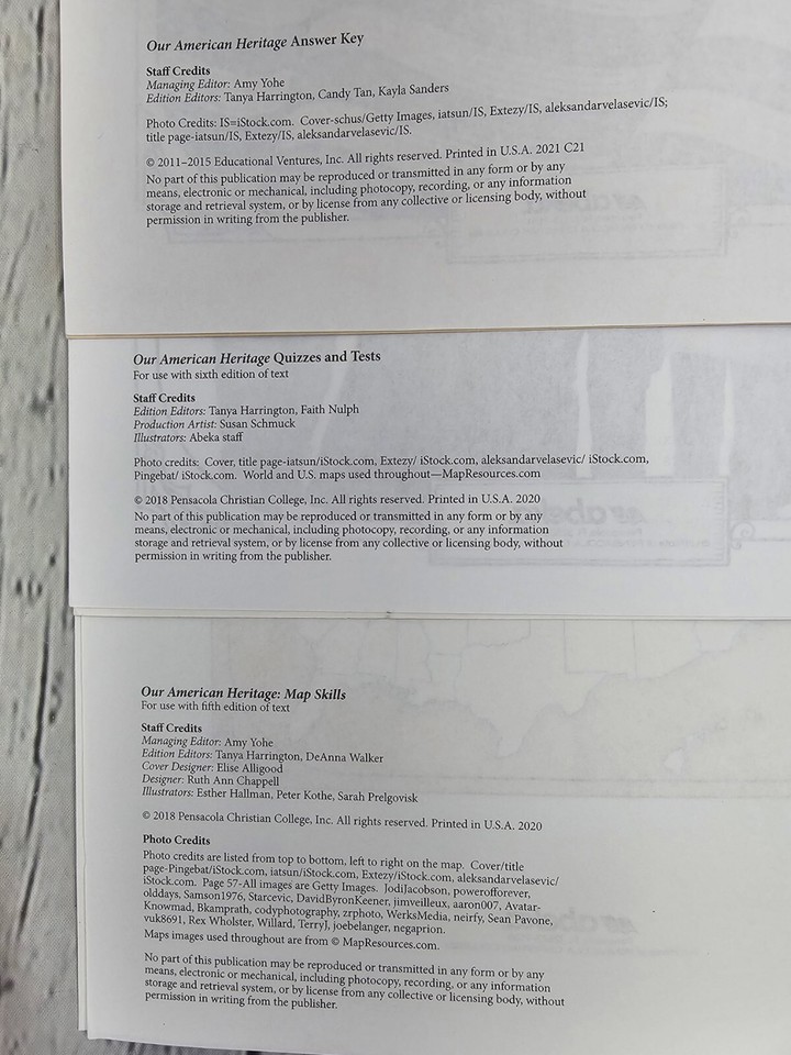 Abeka 3rd Grade Homeschool Books Lot Of 11 Math History Science Health ...