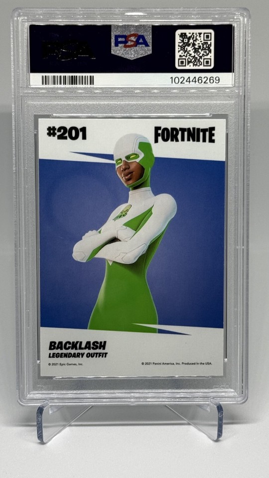 2021 PANINI FORTNITE OPTICHROME HOLO #201 BACKLASH PSA 10 | eBay