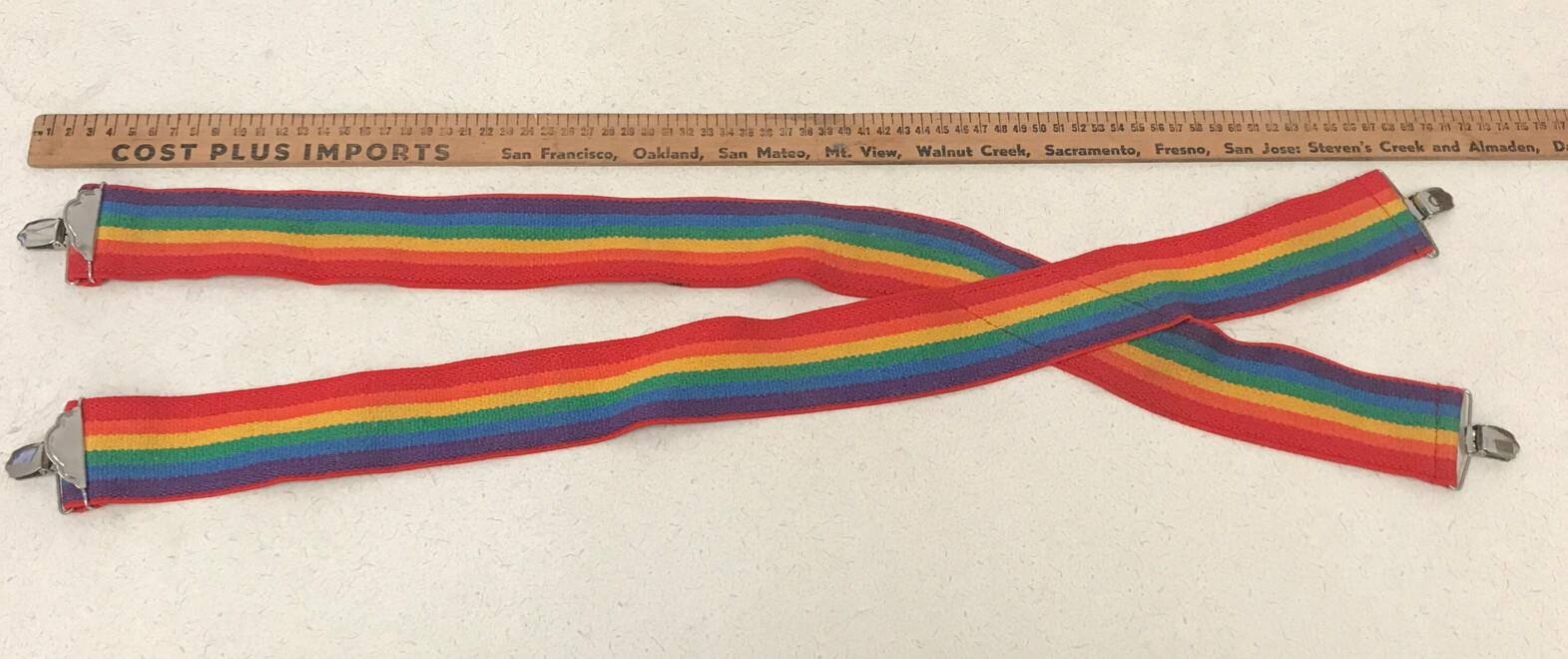 Vintage Rainbow Suspenders Costume Children West Germ… - Gem