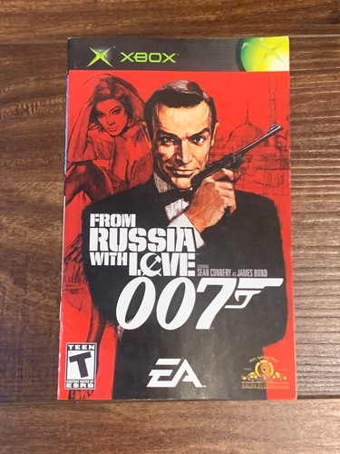 007 From Russia With Love James Bond XBOX Instruction Manual Only | eBay