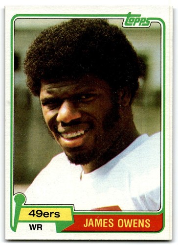 1981 Topps James Owens Rookie San Francisco 49ers #263 | eBay
