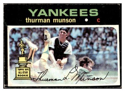 1971 TOPPS # 5 THURMAN MUNSON YANKEES VG-EX SET BREAK 484128 (KYCARDS ...