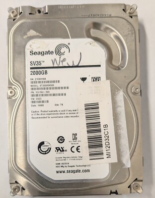 Seagate Barracuda SV35 2TB, Internal, 7200RPM, 3.5" (ST2000VX000) HDD ...