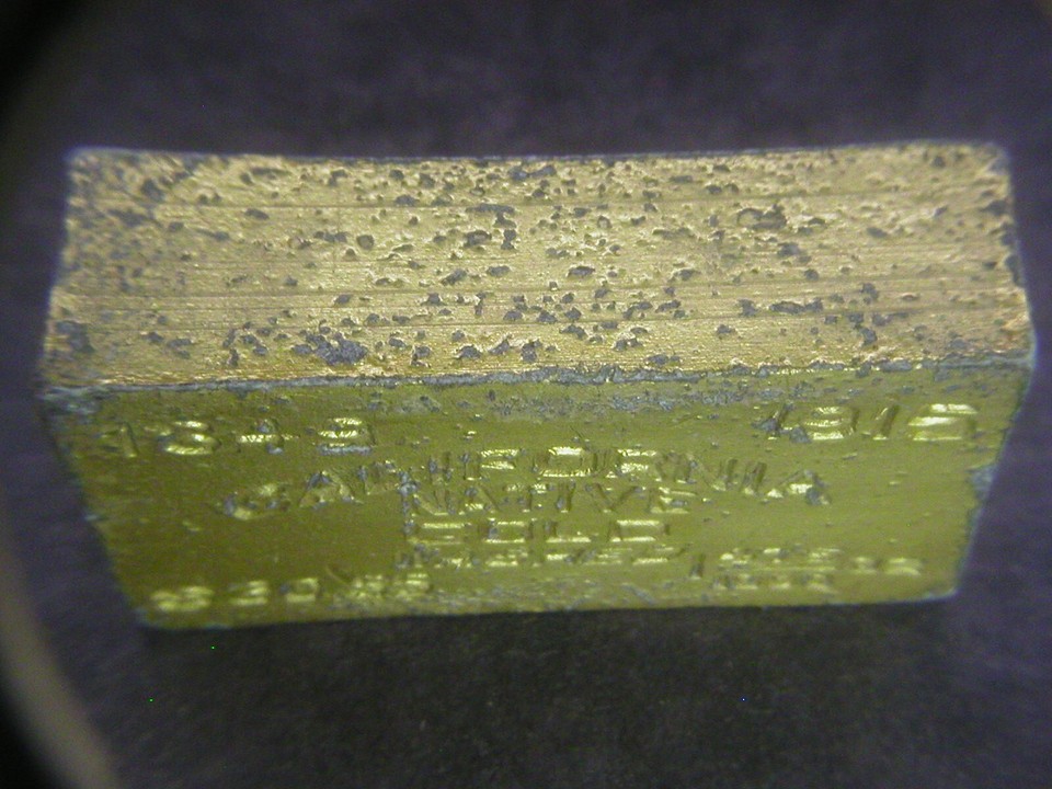 1915 California Native Gold-Washed Ingot Panama-Pacific International ...