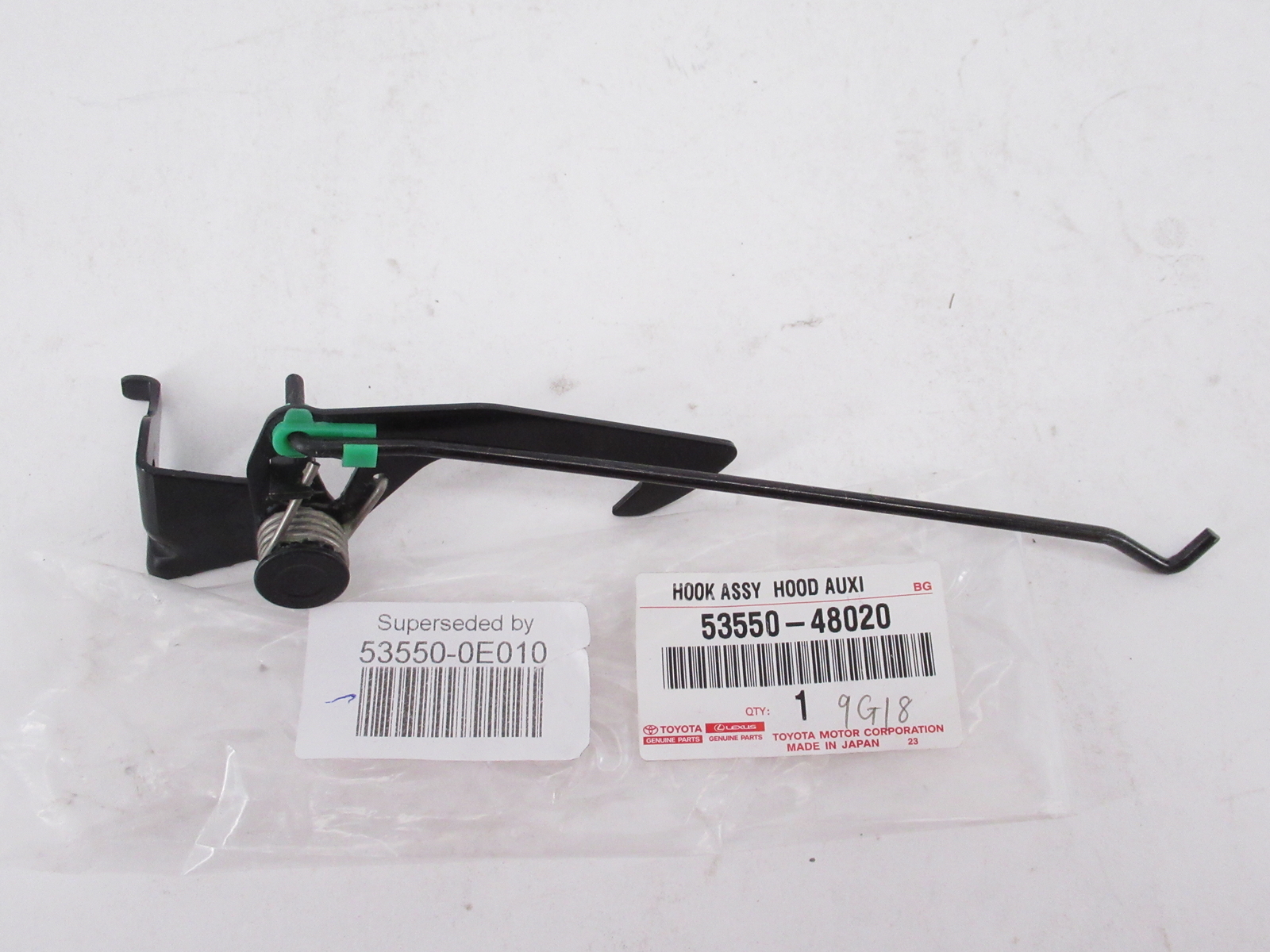 Genuine Toyota Lexus Hood Latch Auxiliary Catch Assy | 535500E010 | OE ...