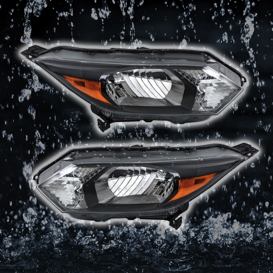 Black Headlights For Honda HR-V HRV 2016-2018 Left+Right Side Clear ...
