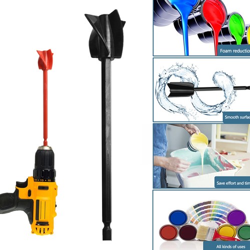 Easily Mix Thick Liquids with Our 2Pc For Drill Compatible Paint Mixers ...