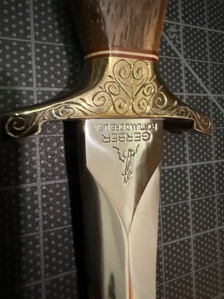 Gerber MK II Fighting Knife, Wooden Handle | eBay