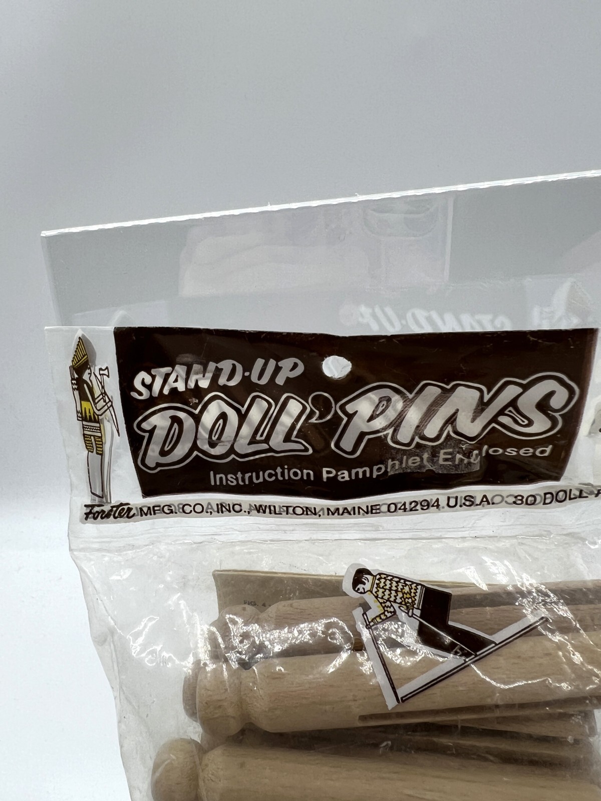 30 Stand up Doll Pins With Wooden Clothespin People Directions Forster ...