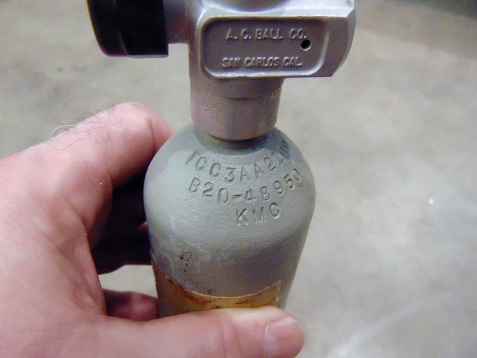 U.S.Military Aircraft Survival Kit Life Raft CO2 Inflation Cylinder FLU ...