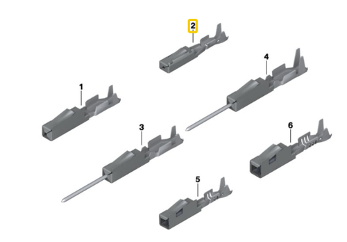 NEW GENUINE BMW E81 E38 E65 E66 E90 E91 TERMINAL SOCKET MQS 10 PCS ...