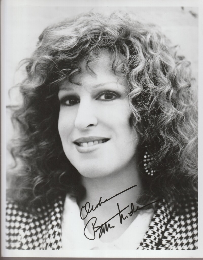 Beth Midler 8x10 B&W photo printed not autographed | eBay