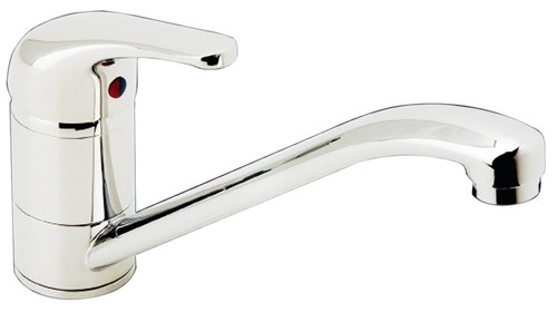 Raymor BANJO SINK MIXER 225mm Swivel Spout, Paddle Handle, Ceramic Disc ...