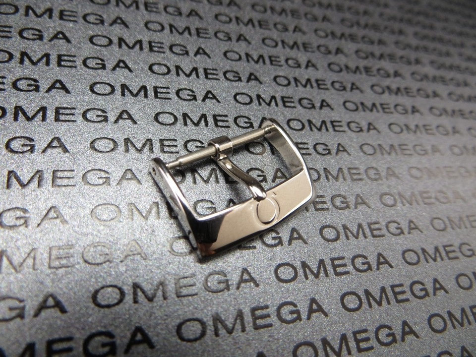 New 16 mm Authentic OMEGA Stainless Steel Tang Buckle Polish Finish 16 ...