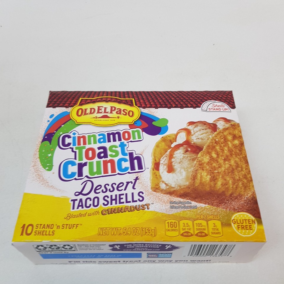 OLD EL PASO CINNAMON TOAST CRUNCH 10 DESSERT TACO SHELLS 5.4OZ Best ...