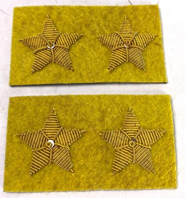 CIVIL WAR CS CONFEDERATE LT. COLONEL FROCK COAT JACKET COLLAR INSIGNIA ...