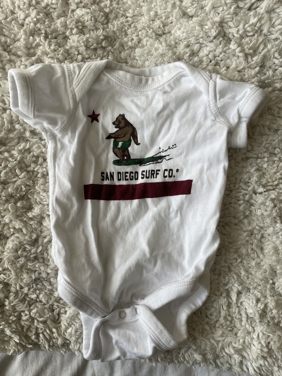 Surf Theme Baby Clothing Amazon.com: Lenjindjer Baby Boy First Surfer