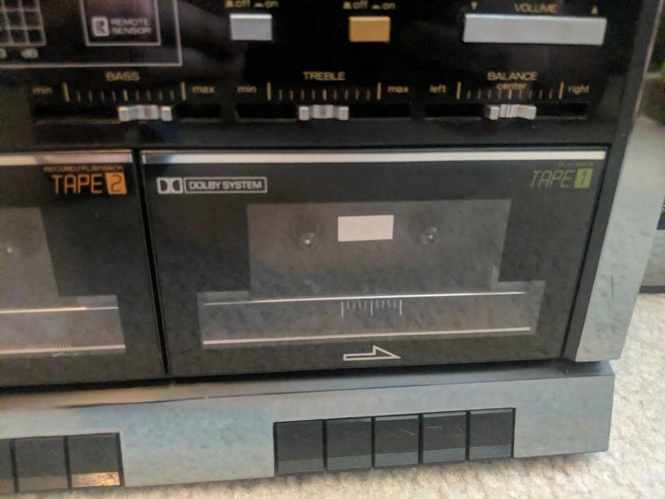 VTG Mitsubishi CD Cassette Receiver DA-50R W/ 2 Mitsubishi SS-50 Speakers Read | eBay