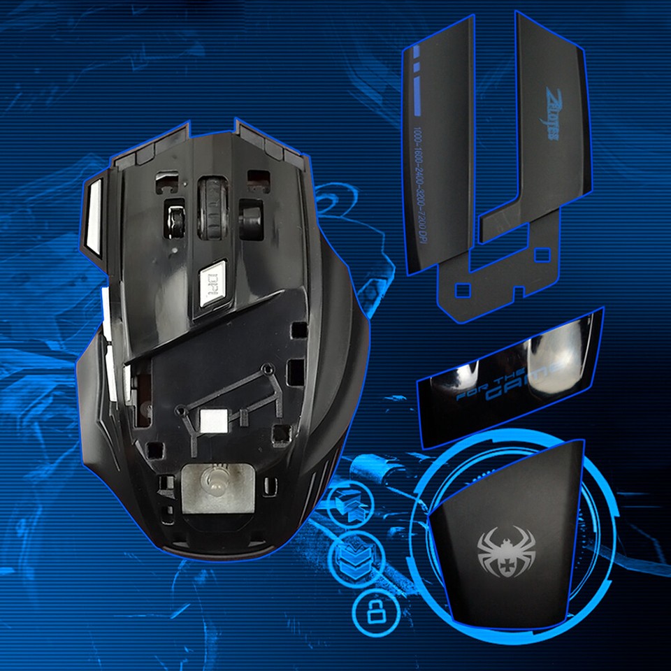 Wired Gaming Mouse 7200 DPI Computer Mouse 7 Buttons Ergonomic Game Mouse | eBay