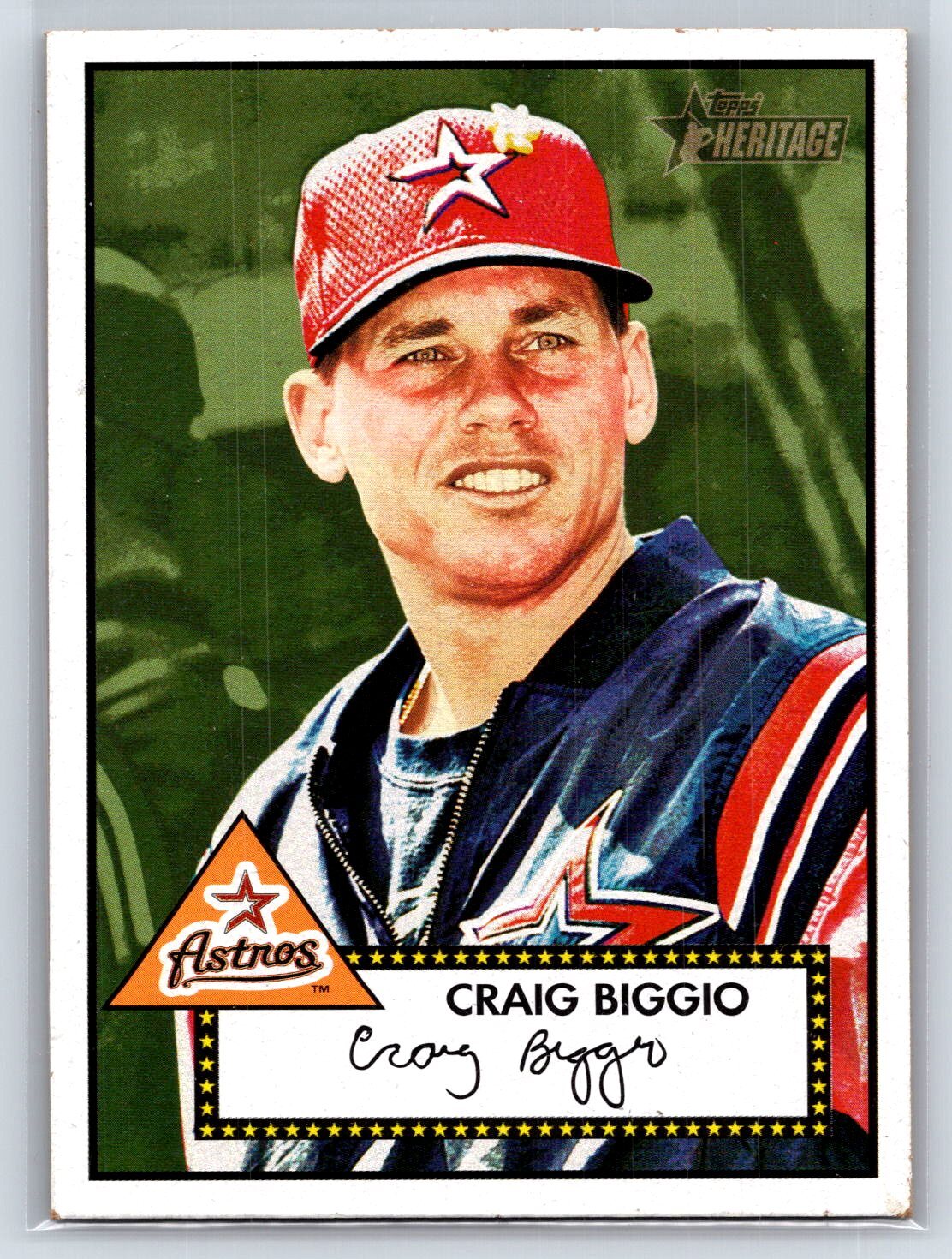 2001 Topps Heritage #224 Craig Biggio Black Back Houston Astros | eBay