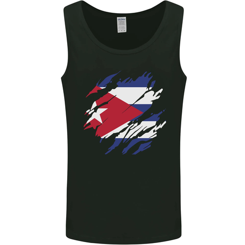Torn Cuba Flag Cuban Day Football Mens Vest Tank Top | eBay