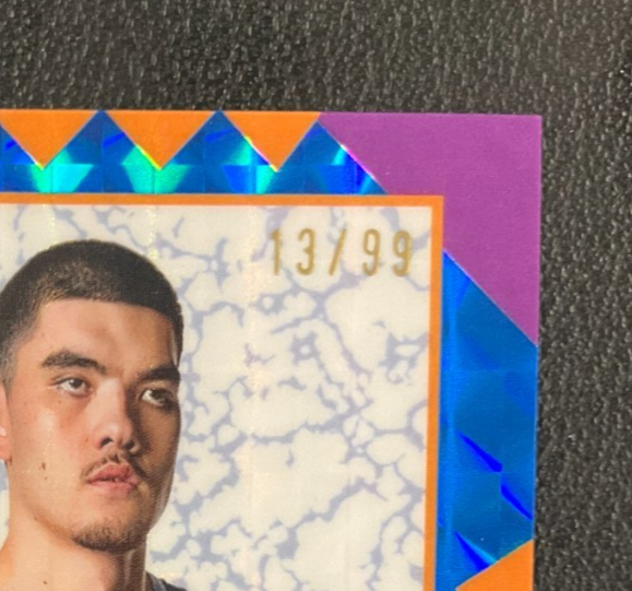 2025 Topps Finest Zach Edey Rookie Auto Blue Geometric Refractor /99 No ...