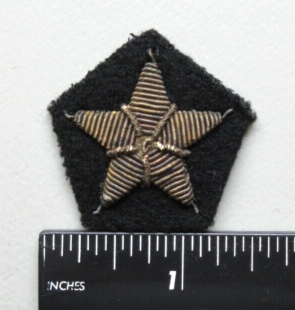 ⭐U.S. NAVY STAR MILITARY INSIGNIA RATING RANK BULLION COLLECTIBLE SEW ...