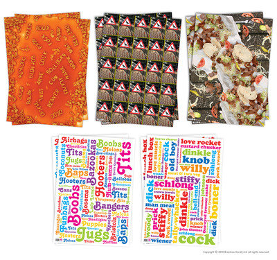 Wrapping Paper Gift Wrap 2 Sheets Funny Rude Comedy Humour Novelty ...