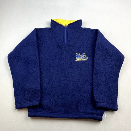 Vintage UCLA Bruins Jacket Fleece Youth Medium Navy Blue Fleece College ...
