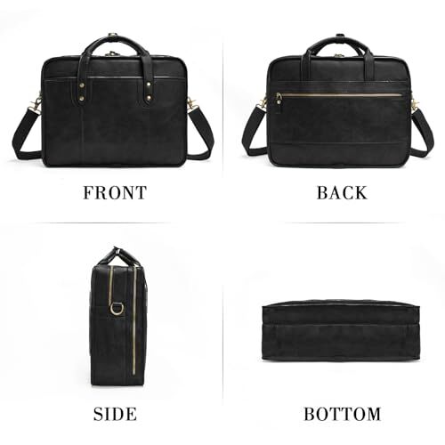 Leather Briefcases For Men 156 Inch Business Computer Bag Laptop Bag ...