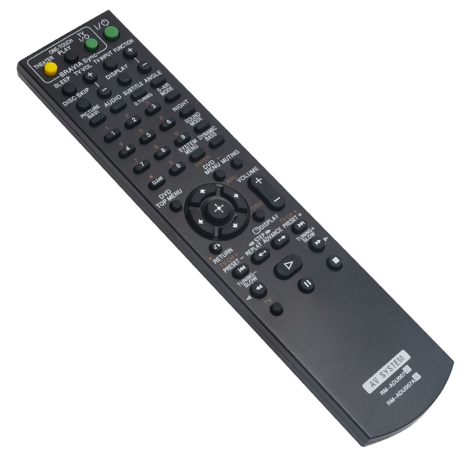 RM-ADU007 RM-ADU007A Remote for Sony DVD Home Theatre System DAV-HDX285 ...