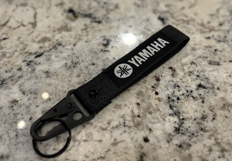 New Black Racing Double Sided Keychain for Yamaha Motorcycles R1 R3 R6 ...
