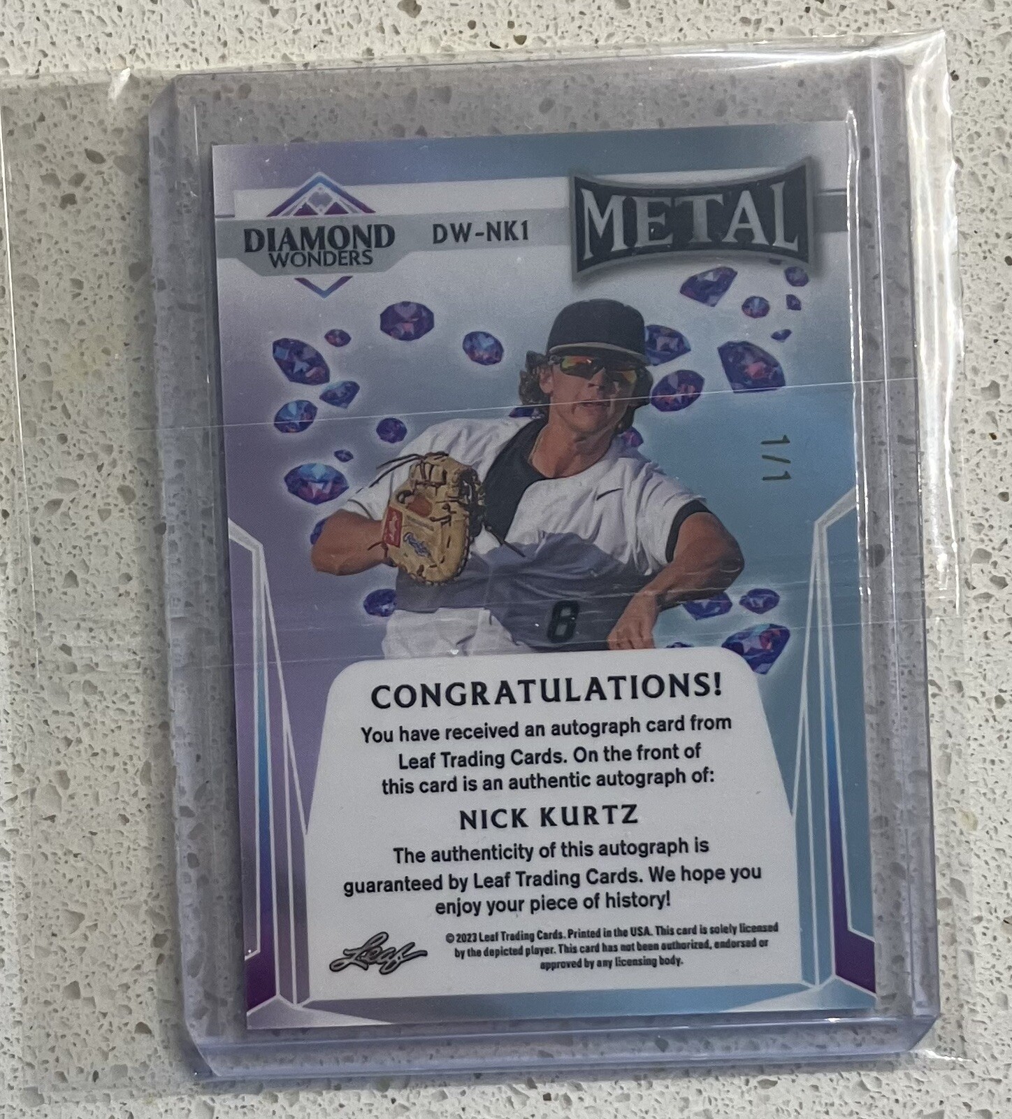 2023 Leaf Metal Nick Kurtz RC Auto One Of One MLB Draft | eBay