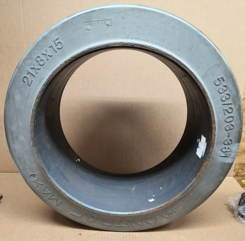 Unitrac Max Hard Rubber Press On Fork Lift Tire 21x8x15 533/203-381 | eBay