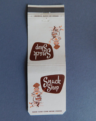 Matchbook Cover - Snack Shop - front strike | eBay